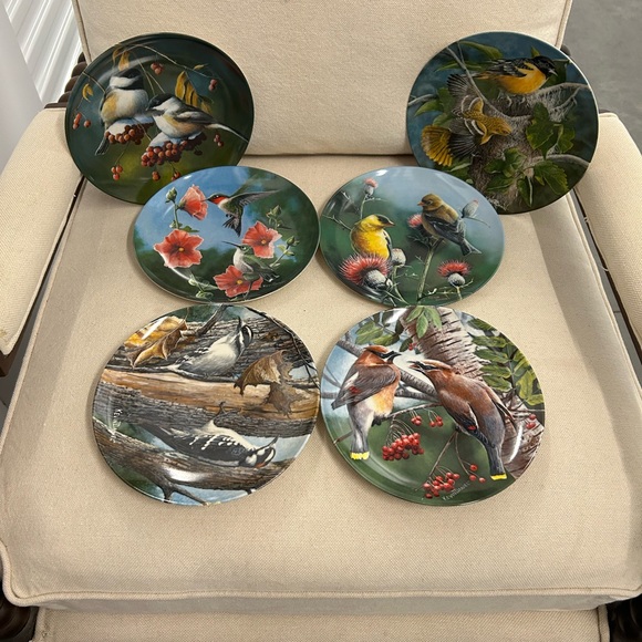 Edwin M. Knowles | Other | Set Of 6 Decorative Bird Plates | Poshmark